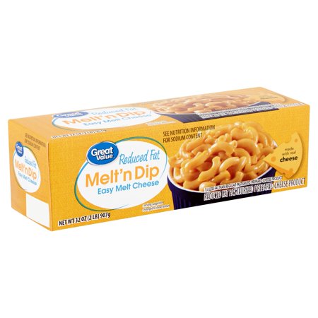 Great Value Reduced Fat Melt'n Dip Easy Melt Cheese, 32 oz - Walmart.com