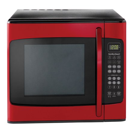 Hamilton Beach 1.1 Cu. Ft. Red Microwave - Walmart.com