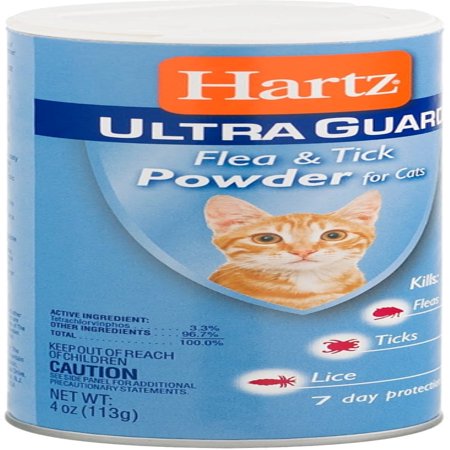 Hartz UltraGuard Flea & Tick Powder for Cats, 4 oz. - Walmart.com