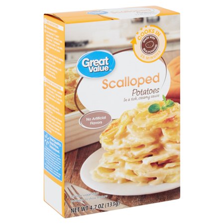 Great Value Scalloped Potatoes, 4.7 oz - Walmart.com