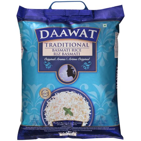 Daawat Traditional Basmati Rice, 10 lb - Walmart.com