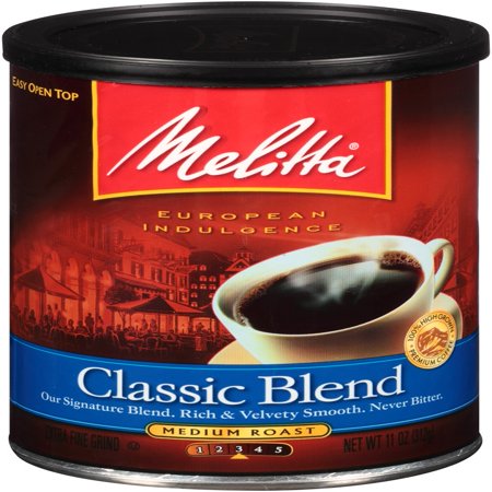 Melitta Medium Roast Ground Coffee, Classic, 11 Oz - Walmart.com