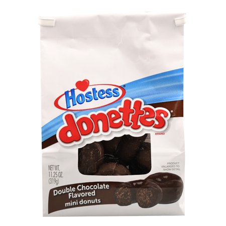 Hostess? Donettes? Double Chocolate Mini Donuts 11.25 oz. Bag - Walmart.com