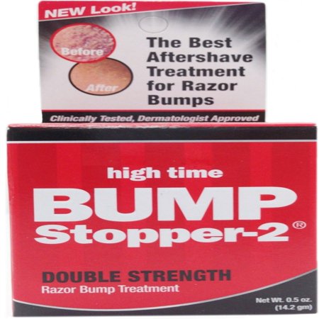 High Time Bump Stopper-2 Double Strength Razor Bump Treatment, 0.5 oz ...