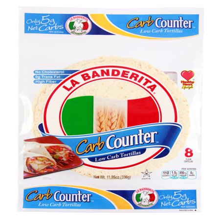La Banderita Carb Counter Low Carb Tortillas, 8 ct - Walmart.com