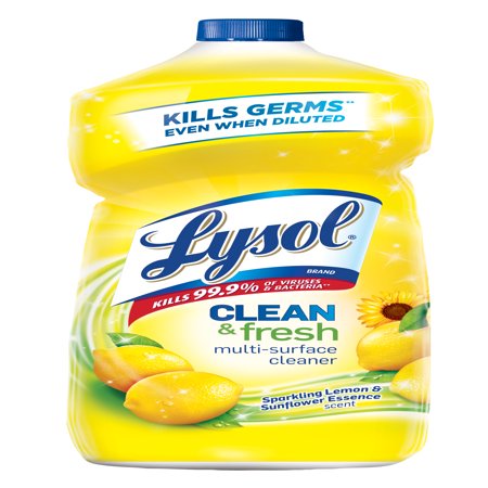 Lysol Clean & Fresh Multi-Surface Cleaner, Lemon & Sunflower, 40oz ...