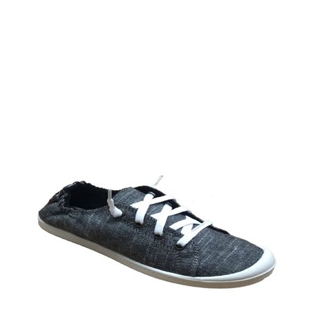 Time and Tru - Time and Tru Women's Scrunch back Canvas Shoe - Walmart.com