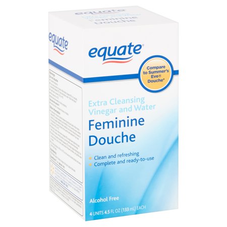 Equate Extra Cleansing Vinegar and Water Feminine Douche, 4.5 fl oz, 4 ...