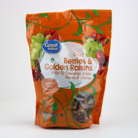 Great Value Dried Berries & Golden Raisins, 20 Oz. - Walmart.com