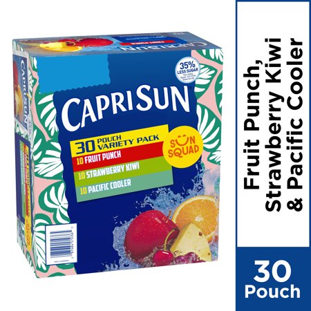 Capri Sun Fruit Punch, Strawberry Kiwi & Mixed Fruit Flavored Juice ...