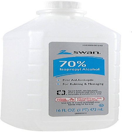 Swan Rubbing Alcohol, 70% 16 oz - Walmart.com