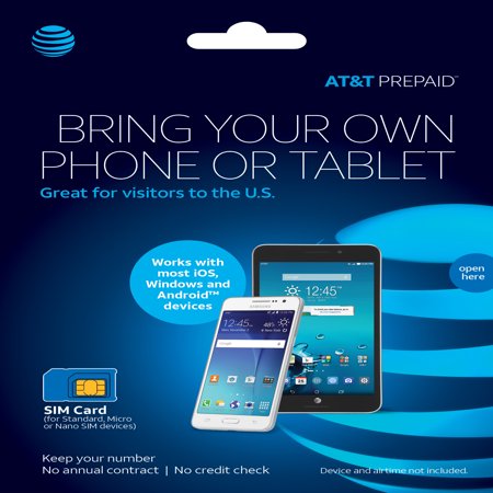 AT&T PREPAID SIM Starter Kit - Walmart.com