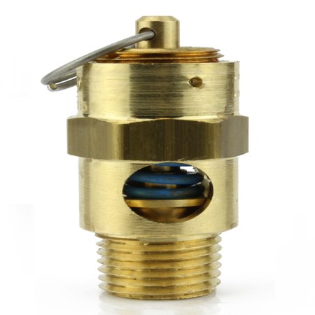 1/4" NPT 75 PSI Air Compressor Safety Relief Pressure Valve Tank Pop ...