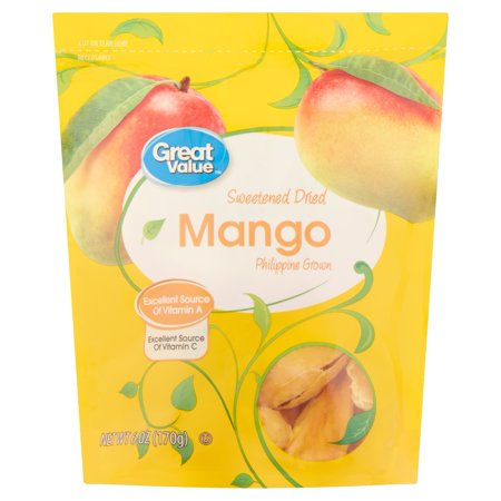 Great Value Sweetened Dried Mango Philippine Grown, 6 Oz. - Walmart.com