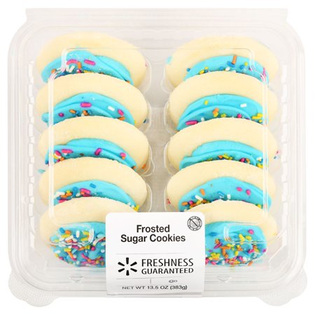 Freshness Guaranteed Frosted Sugar Cookies, 13.5 oz, 10 Count - Walmart.com