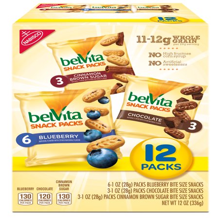 belVita Bites Mini Breakfast Biscuits Variety Pack, 12 Oz. - Walmart.com