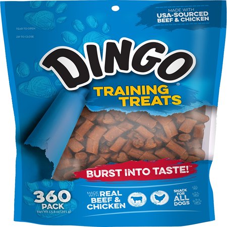 Dingo Soft & Chewy Beef & Chicken Training Treats, 360-Count - Walmart.com
