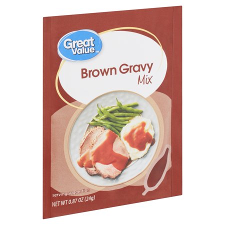 Great Value Brown Gravy Mix, 0.87 oz - Walmart.com