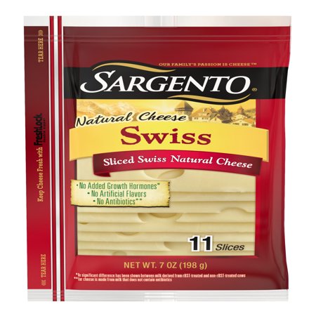 Sargento® Sliced Swiss Cheese, 7 oz. - Walmart.com
