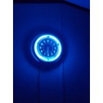 Sterling and Noble 11" Vibrant Blue Neon Analog Wall Clock - Walmart.com