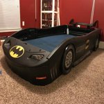 Delta Children DC Comics Batman Batmobile Car Plastic Twin Bed, Black ...